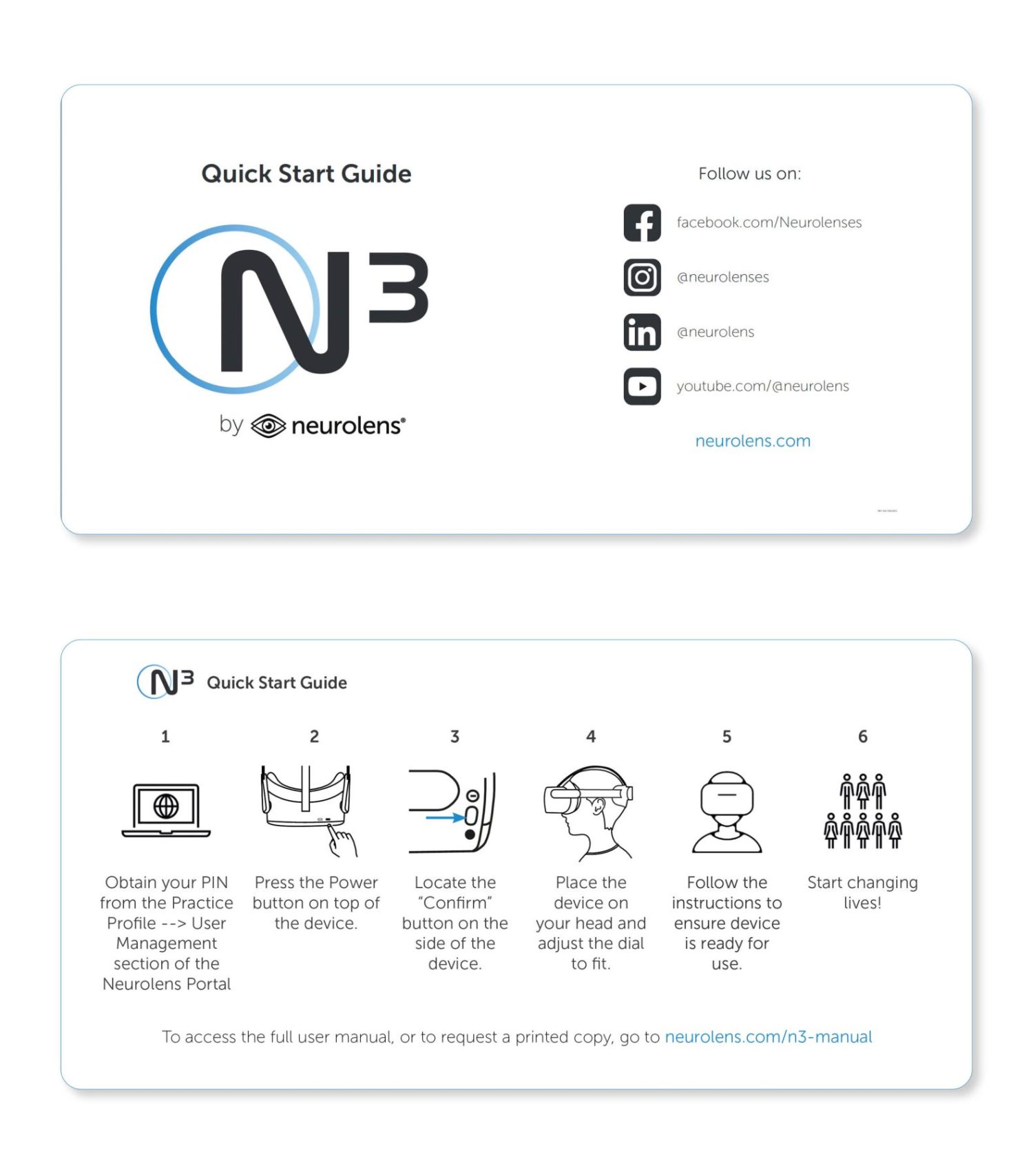 N3 Quick Start Guide - Neurolens Media Library